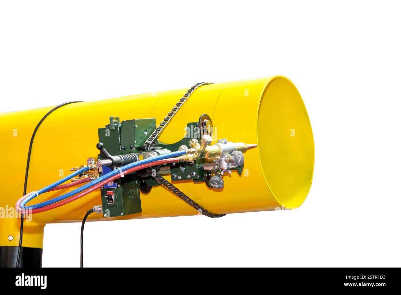 Automatic pipe welder Stock Photo - Alamy