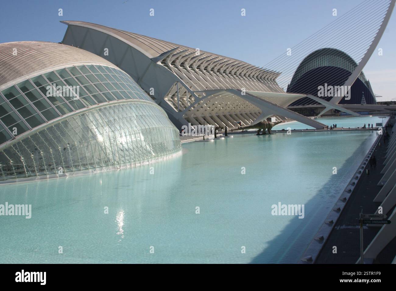 Modern architecture of the City of Arts and Sciences in Valencia ...