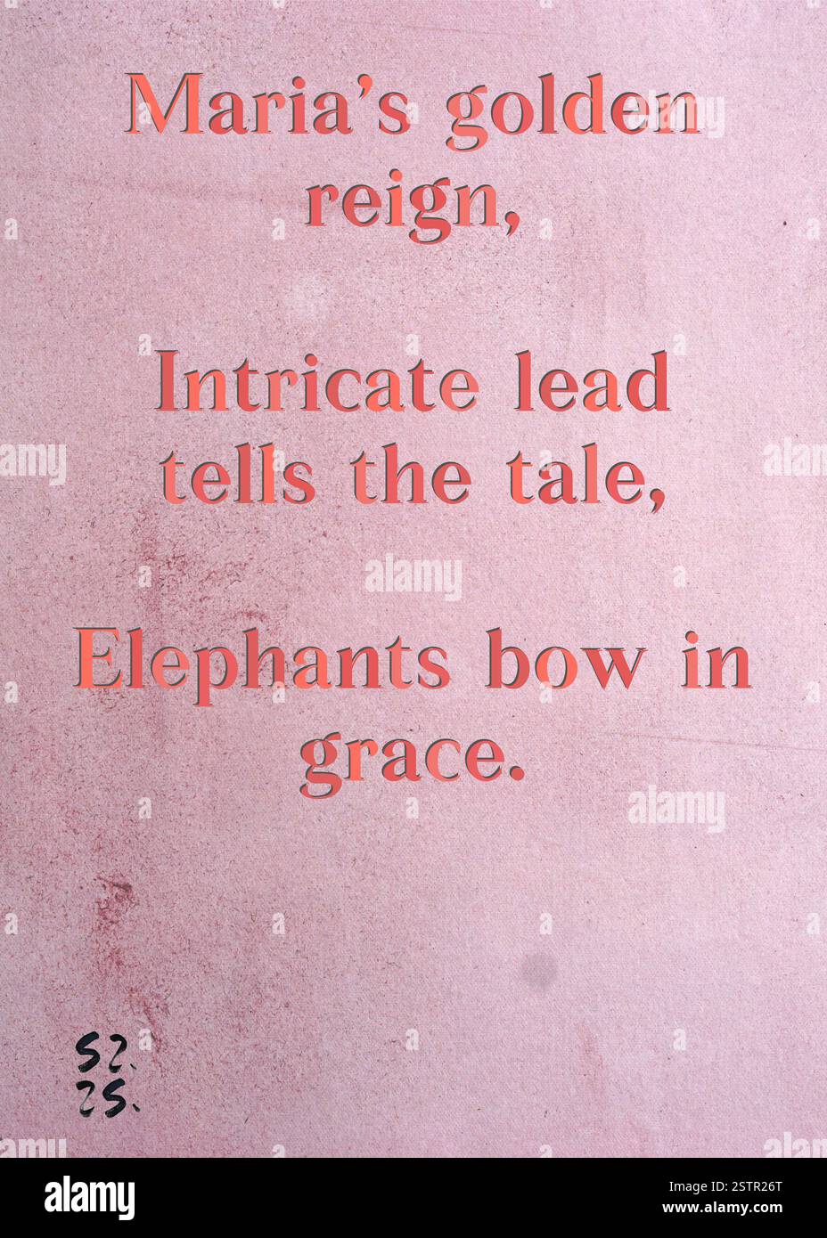 Maria's golden reign, Intricate lead tells the tale, Elephants bow in ...