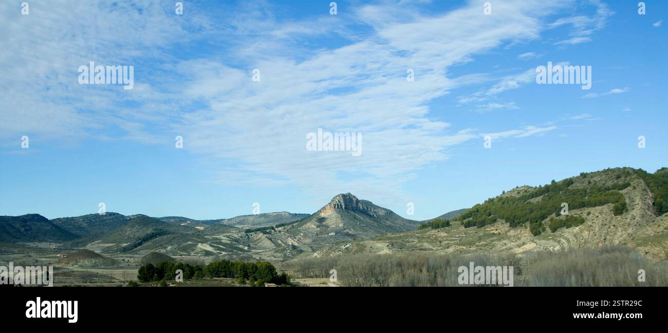 Prominent mountain peak in a rugged landscape. Natural beauty, mountain ...