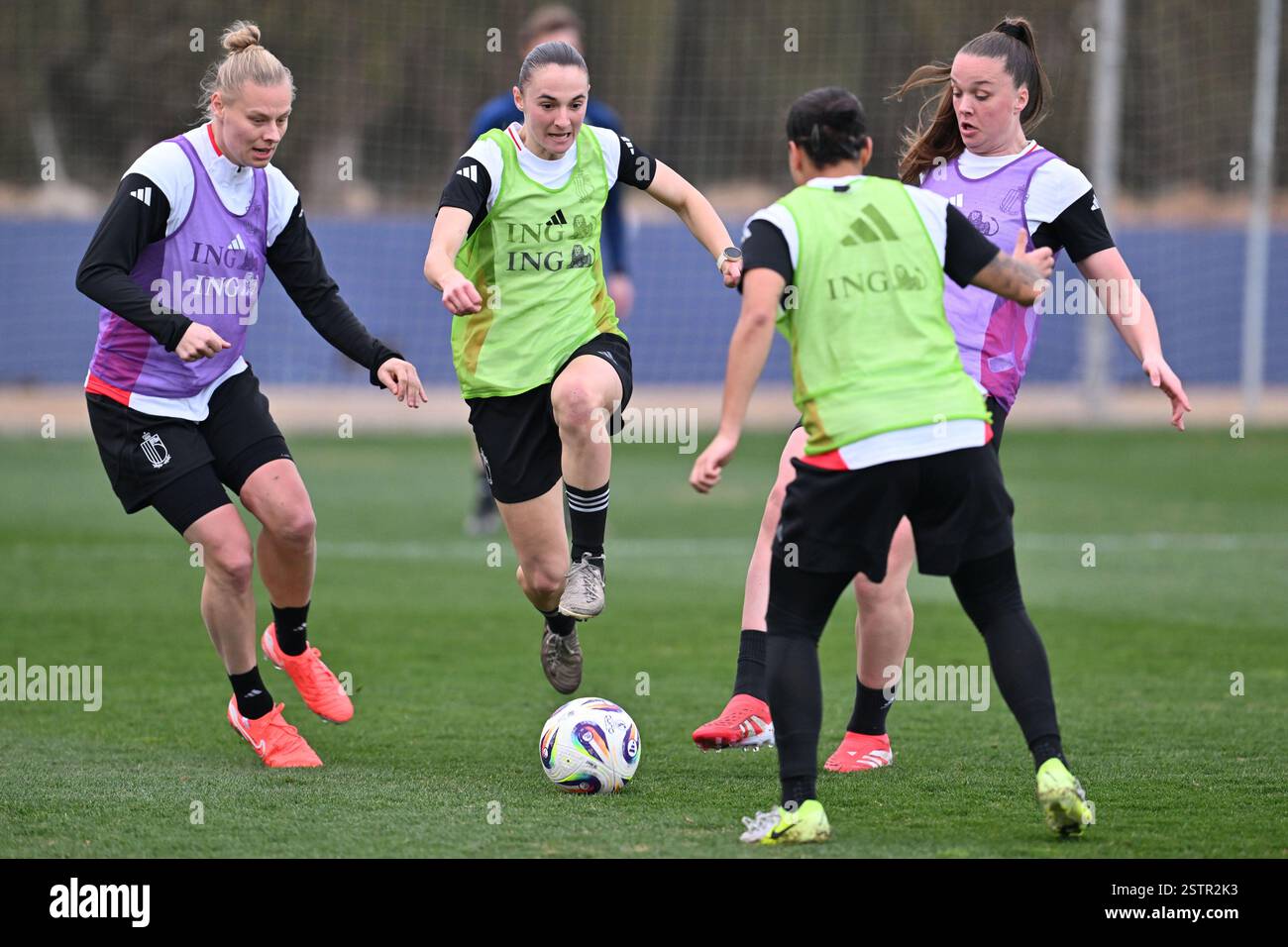 Valencia, Spain. 19th Feb, 2025. Ella Van Kerkhoven (2) of Belgium ...