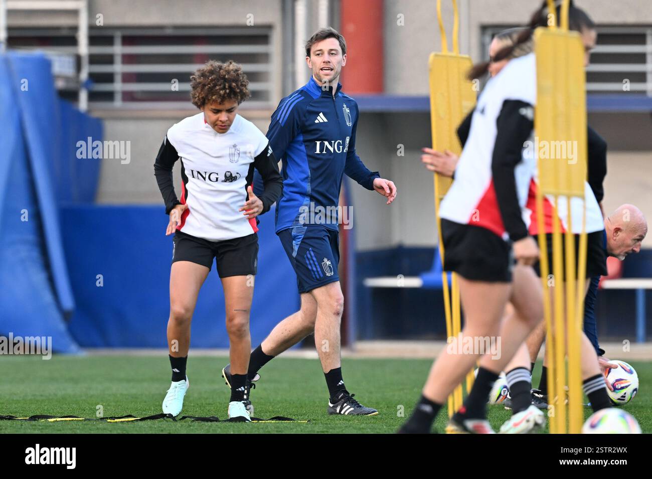 Valencia, Spain. 19th Feb, 2025. Physical coach Devon Maes pictured ...