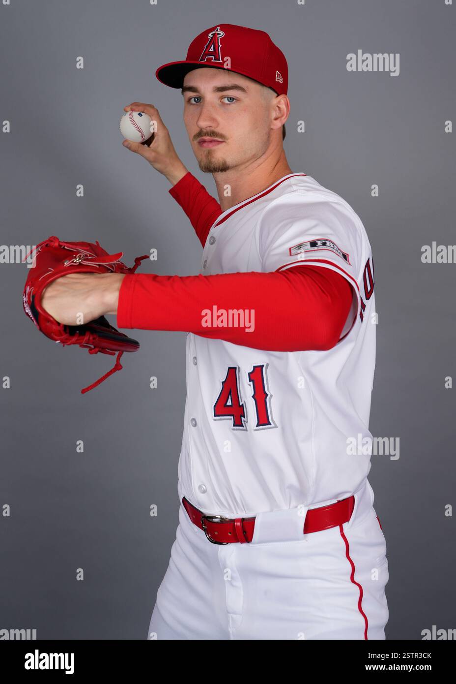 This is a 2025 photo of Jack Kochanowicz of the Los Angeles Angels ...