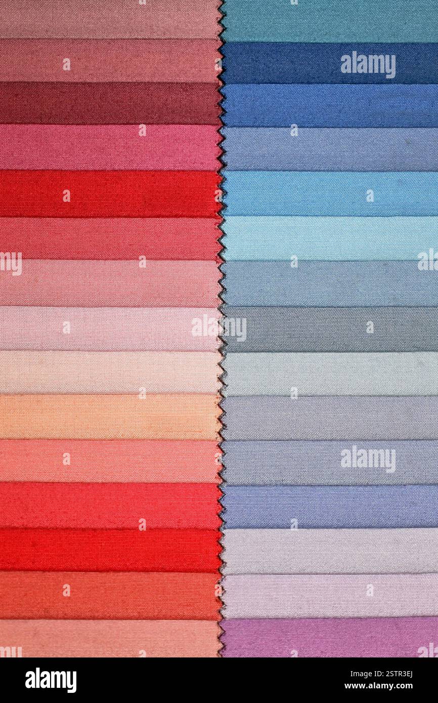 Color swatch picker for fashion fabric materials Stock Photo - Alamy