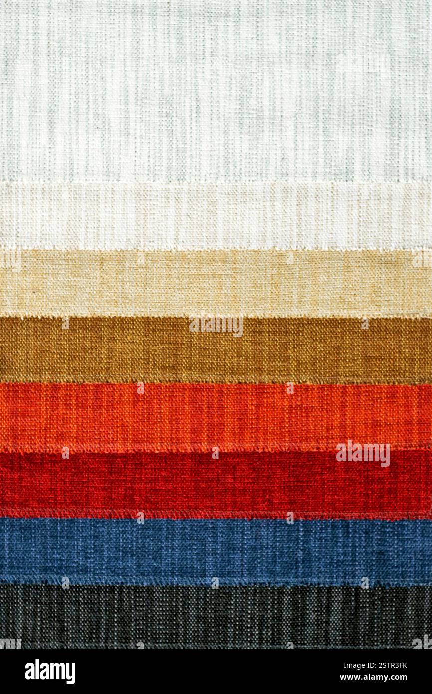Decorative and fashion textile cloth color chart Stock Photo - Alamy