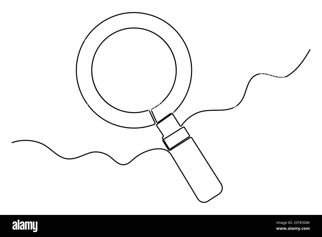 Magnifying glass in continuous hi-res stock photography and images - Alamy
