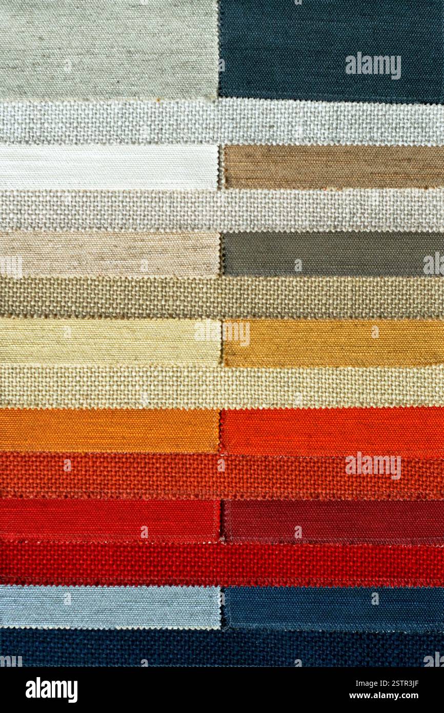 Decorative and fashion textile cloth material chart hi-res stock ...