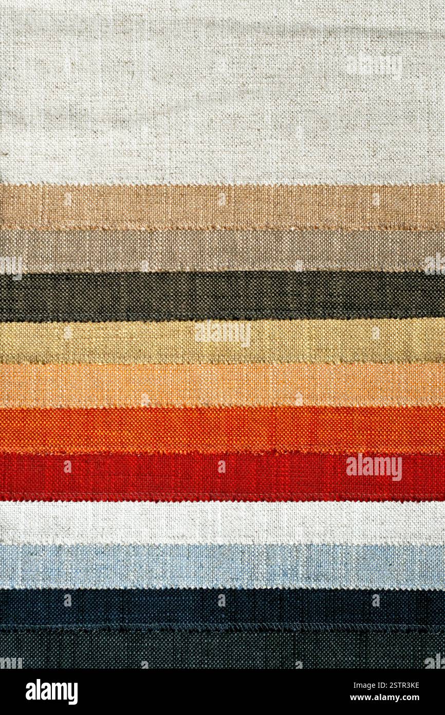 Decorative and fashion textile cloth color chart hi-res stock ...