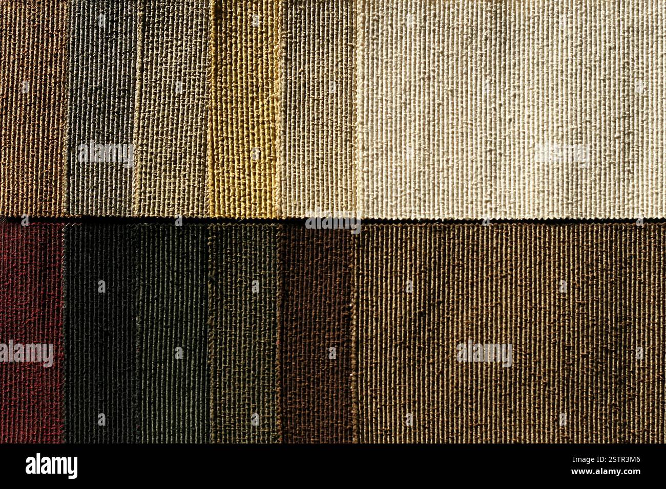 Color palette sample picker of cotton fabrics Stock Photo - Alamy