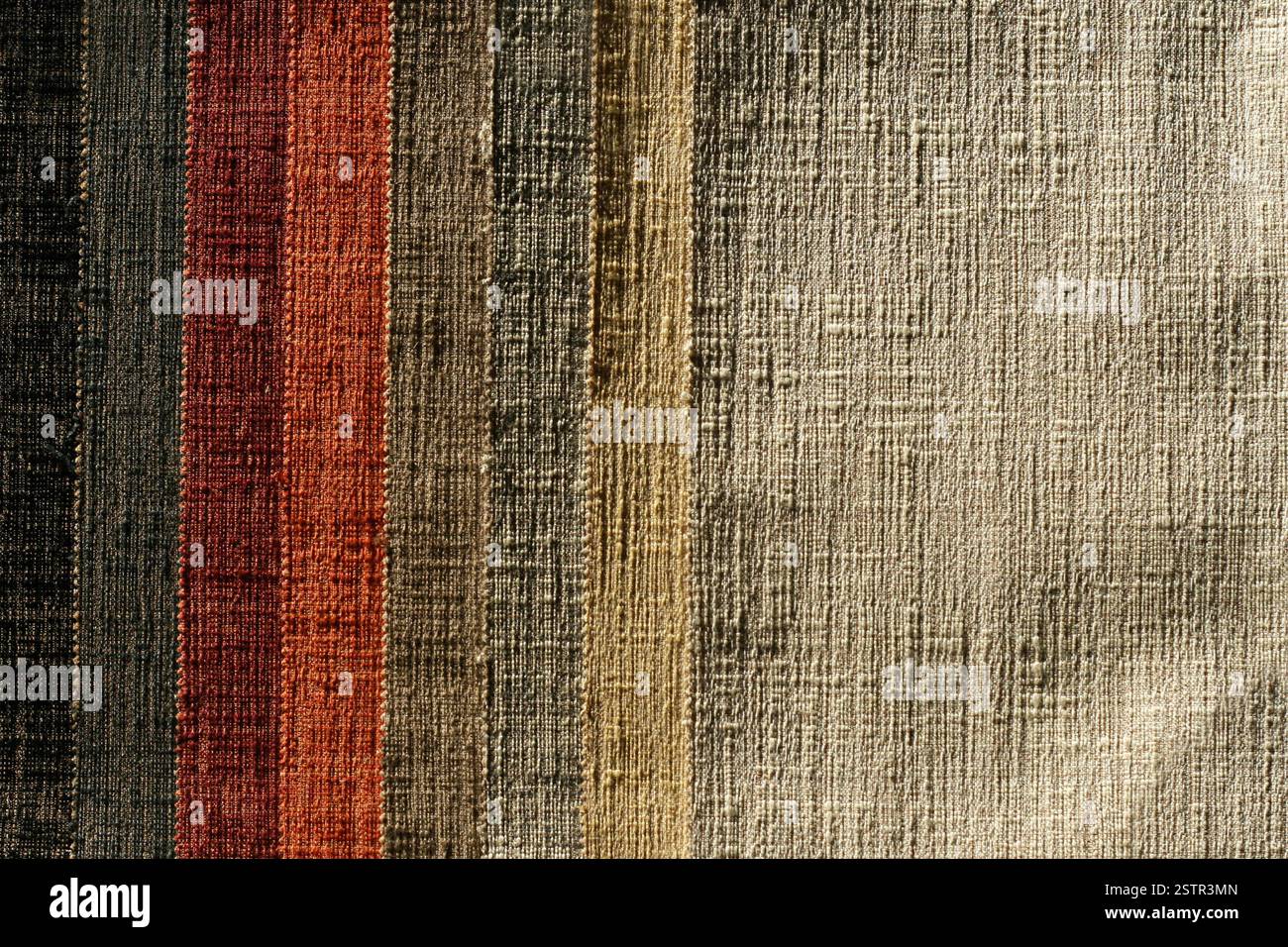 Color palette sample picker of canvas fabrics Stock Photo - Alamy