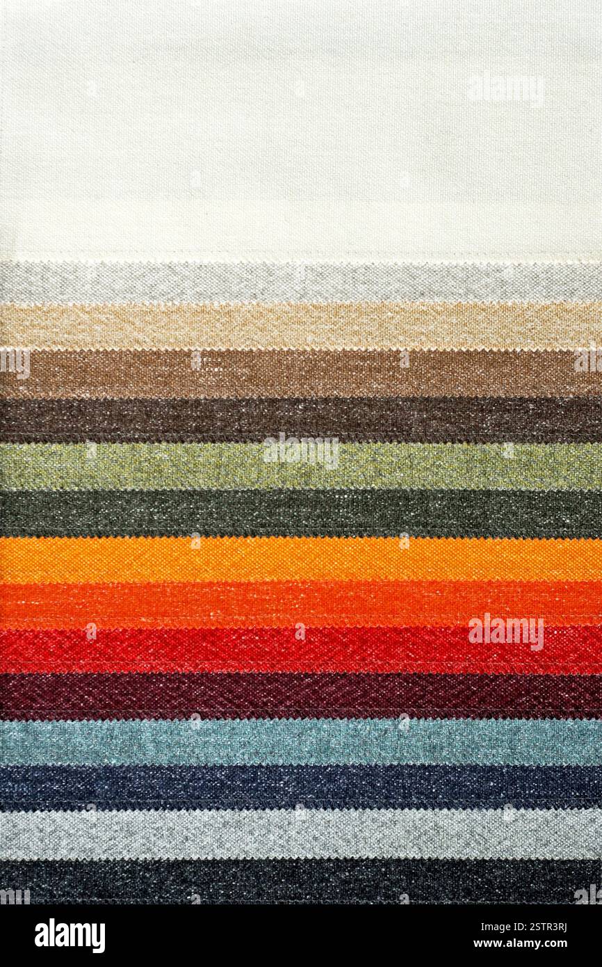 Decorative and fashion textile cloth material chart hi-res stock ...