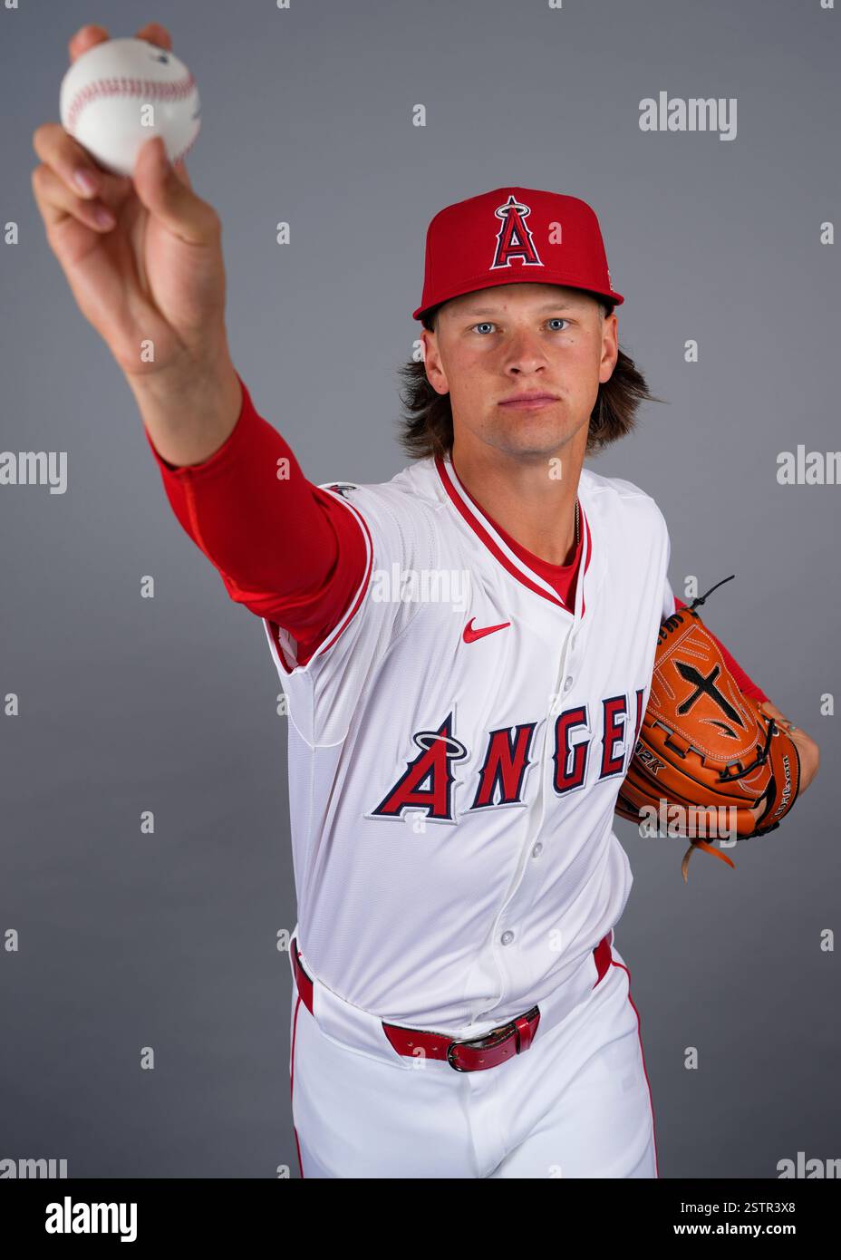 This is a 2025 photo of Austin Gordon of the Los Angeles Angels ...