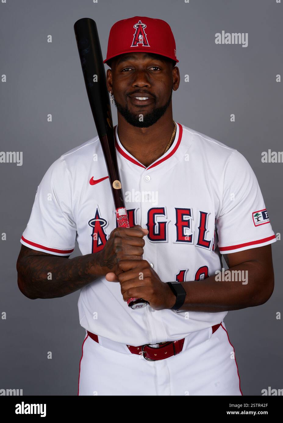 This is a 2025 photo of Jorge Soler of the Los Angeles Angels baseball ...