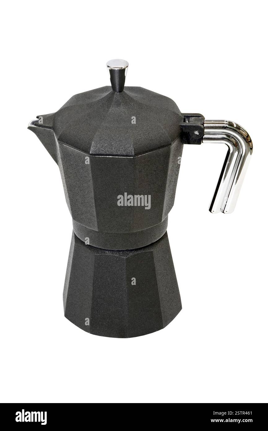 Traditional Italian espresso coffee pot isolated included clipping path ...