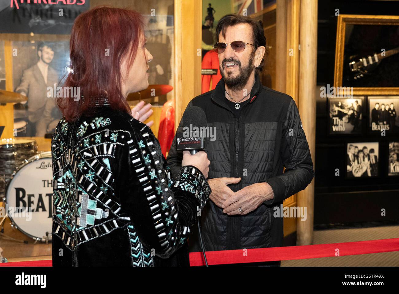 Ringo Starr is seen during the private ribbon cutting at the Musicians ...