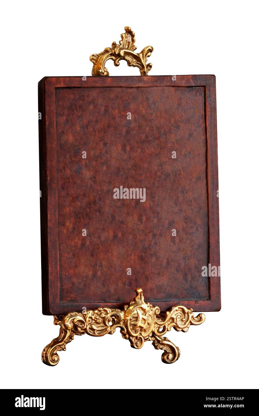 Brown stand panel isolated included clipping path hi-res stock ...