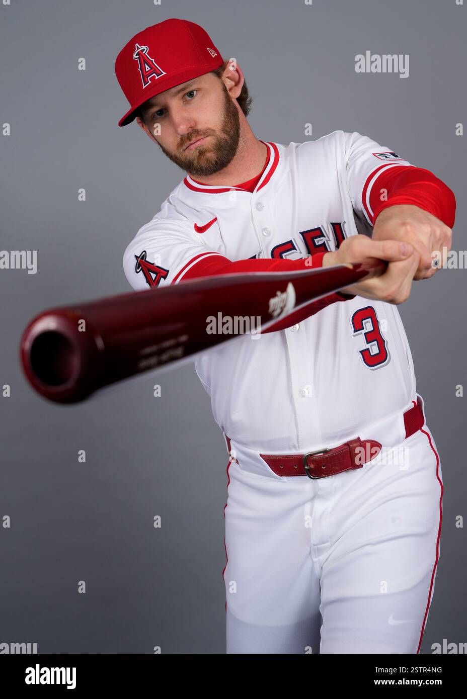 This is a 2025 photo of Taylor Ward of the Los Angeles Angels baseball team. This image reflects ...