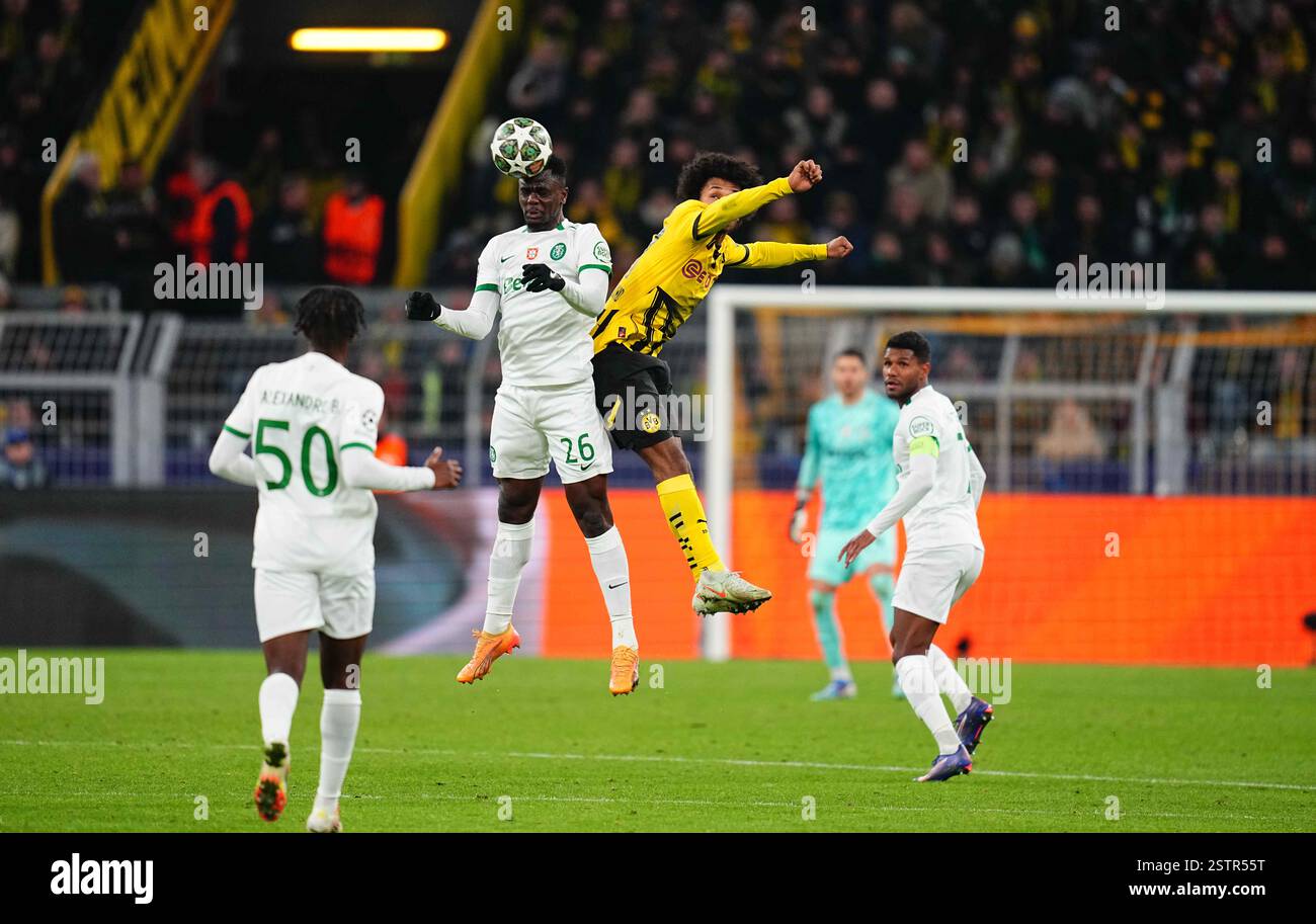 Signal Luna Park, Dortmund, Germany. 19th Feb, 2025. Karim Adeyemi of Borussia Dortmund and ...