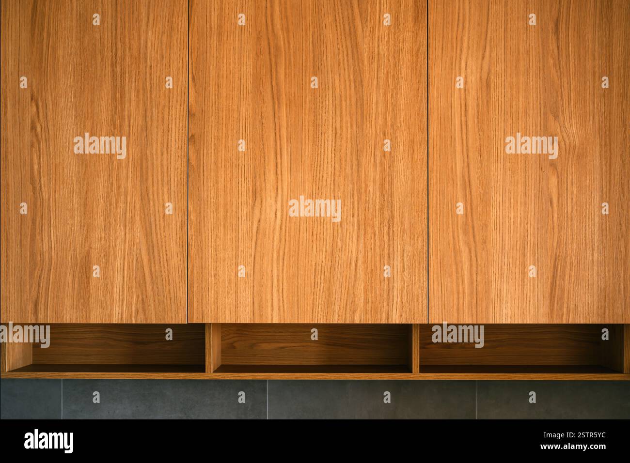 Modern luxury kitchen cabinet fronts made of oak wood veneer as design ...