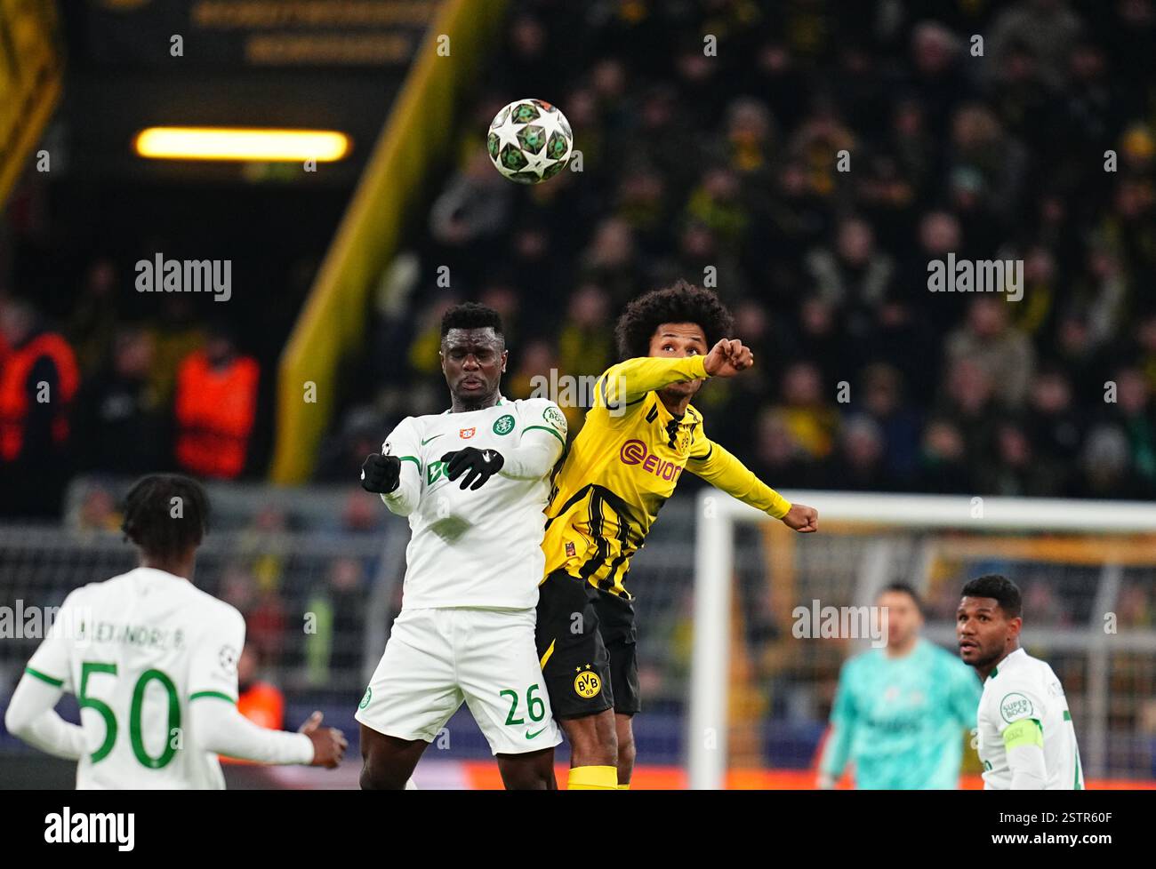Signal Luna Park, Dortmund, Germany. 19th Feb, 2025. Karim Adeyemi of Borussia Dortmund and ...