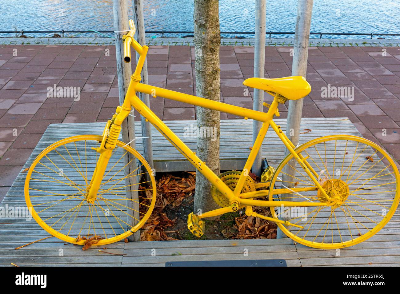 Yellow bicycle hi-res stock photography and images - Alamy
