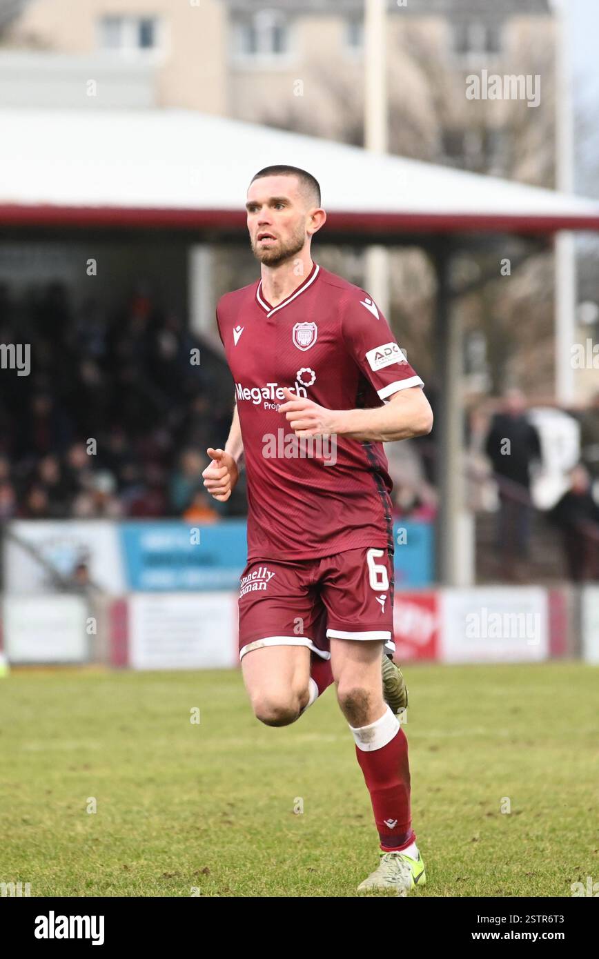 Midfielder Sam Stanton in action for Arbroath FC at Gayfield Park in ...