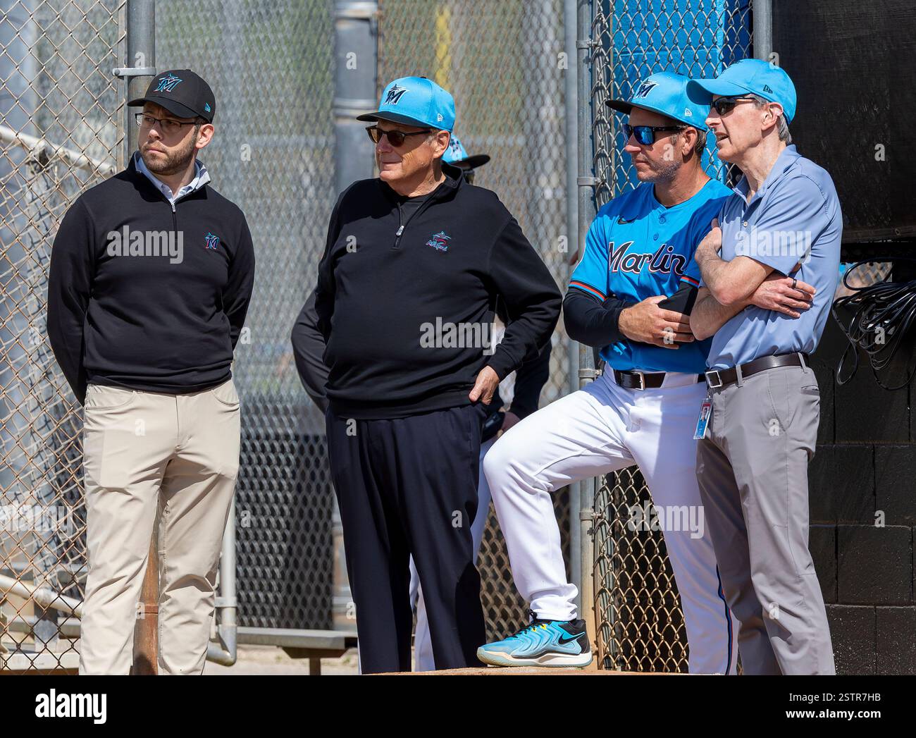 Miami Marlins president of baseball operations Peter Bendix, owner ...