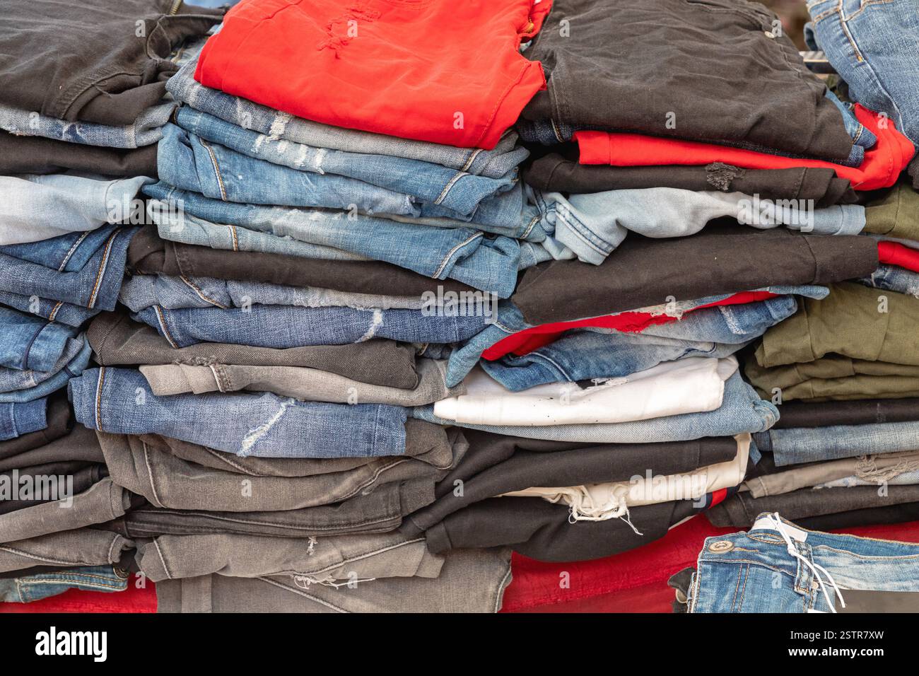 Stacked pants hi-res stock photography and images - Alamy