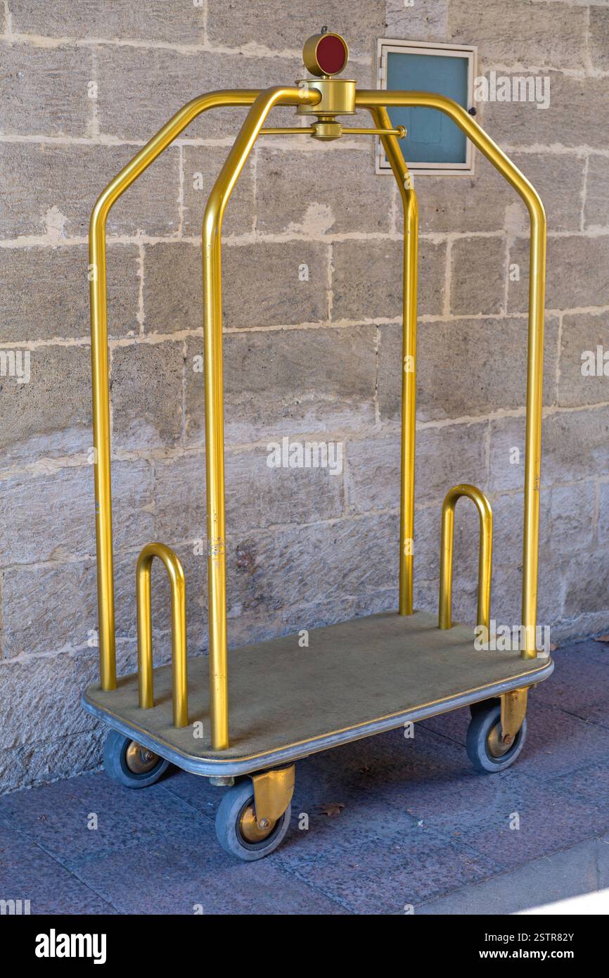 Hotel Gold Cart Stock Photo - Alamy