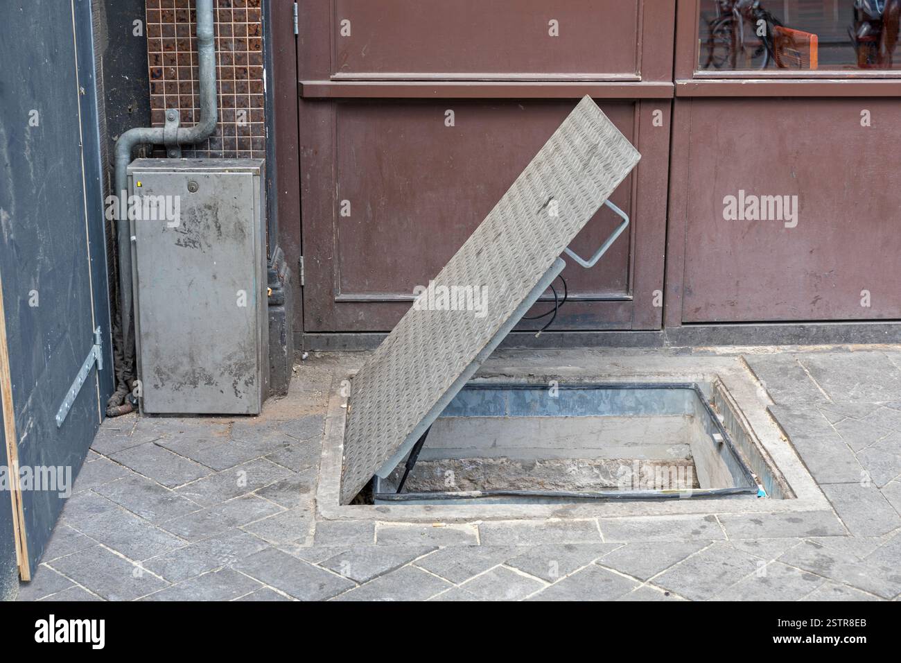 Cellar Hatch Door Stock Photo - Alamy