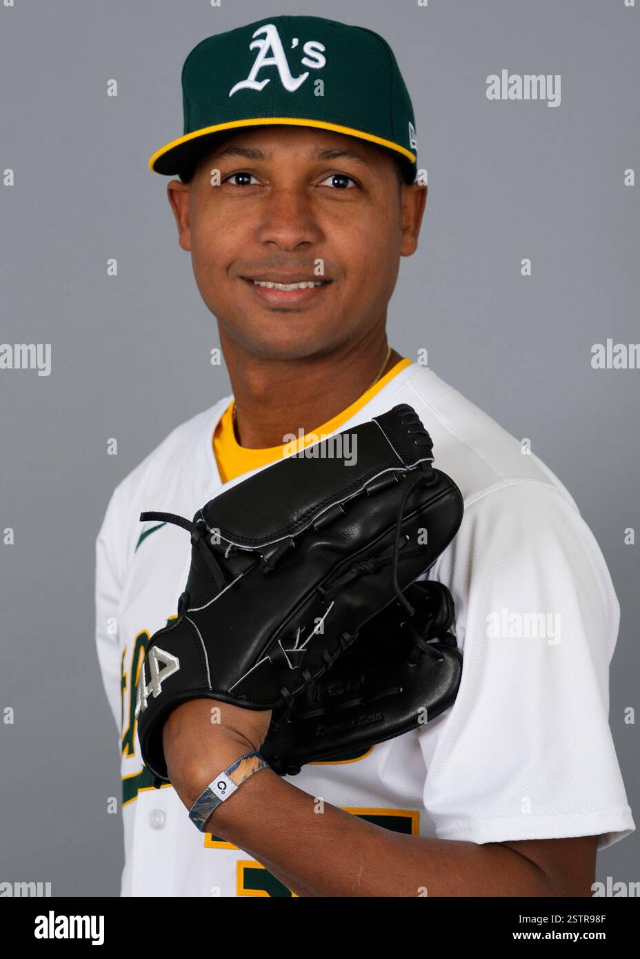 This is a 2025 photo of Jose Leclerc of the Athletics baseball team ...