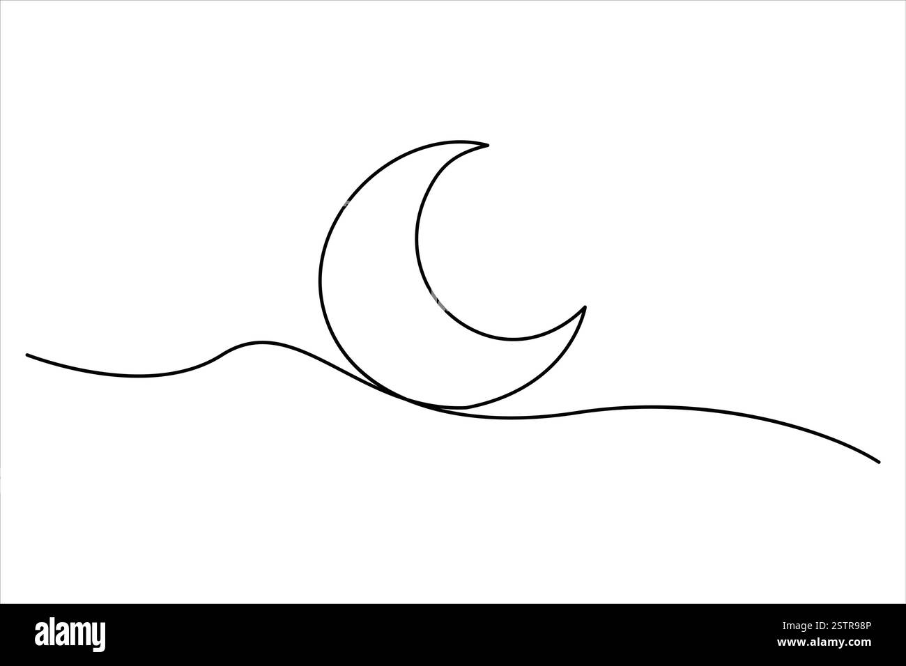 Moon outline hi-res stock photography and images - Alamy