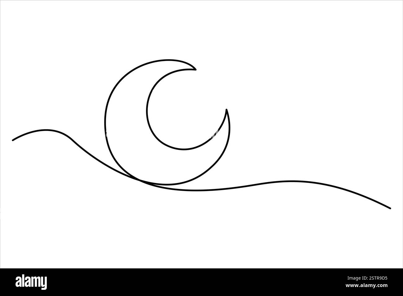 Moon outline hi-res stock photography and images - Alamy