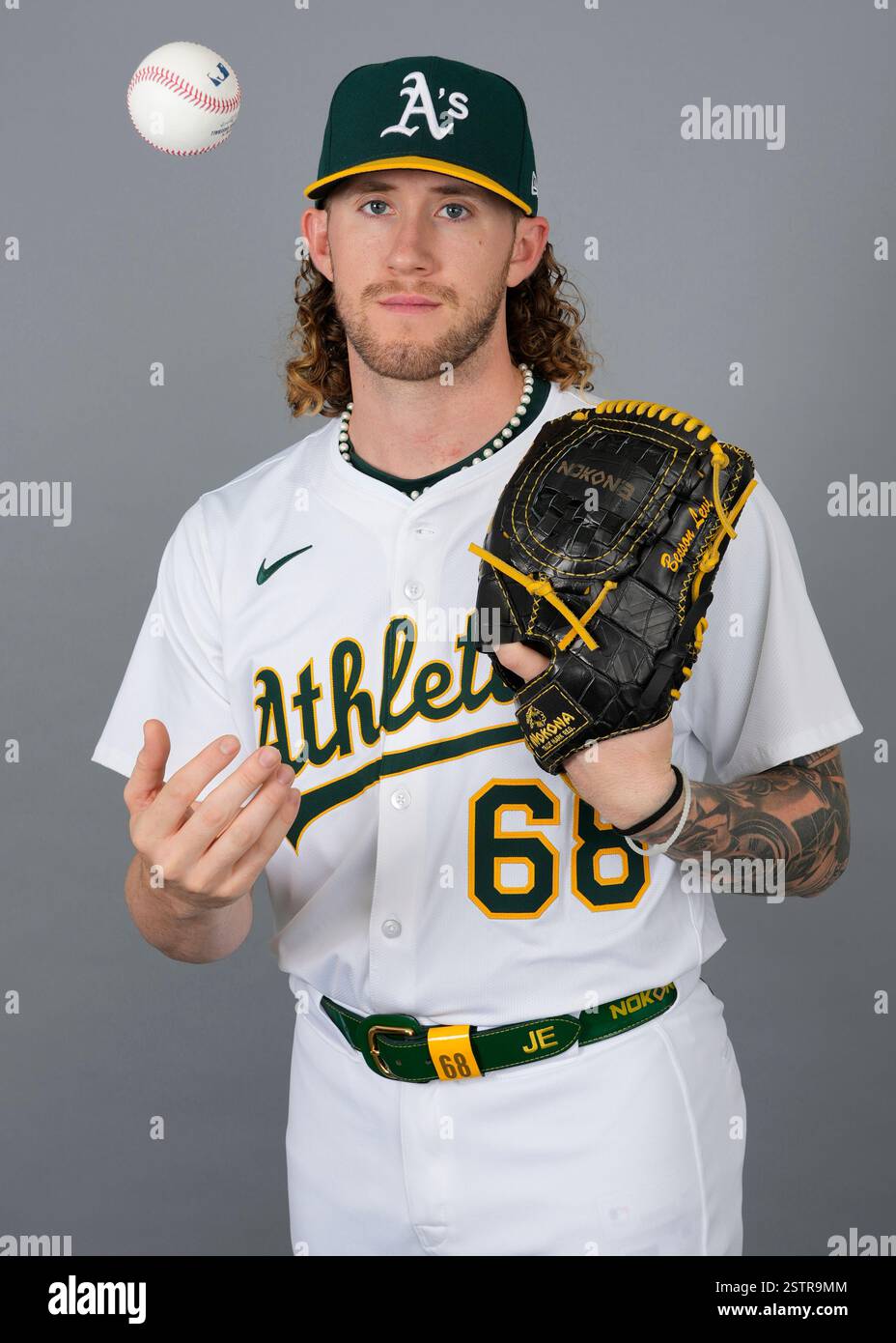 This is a 2025 photo of Joey Estes of the Athletics baseball team. This ...