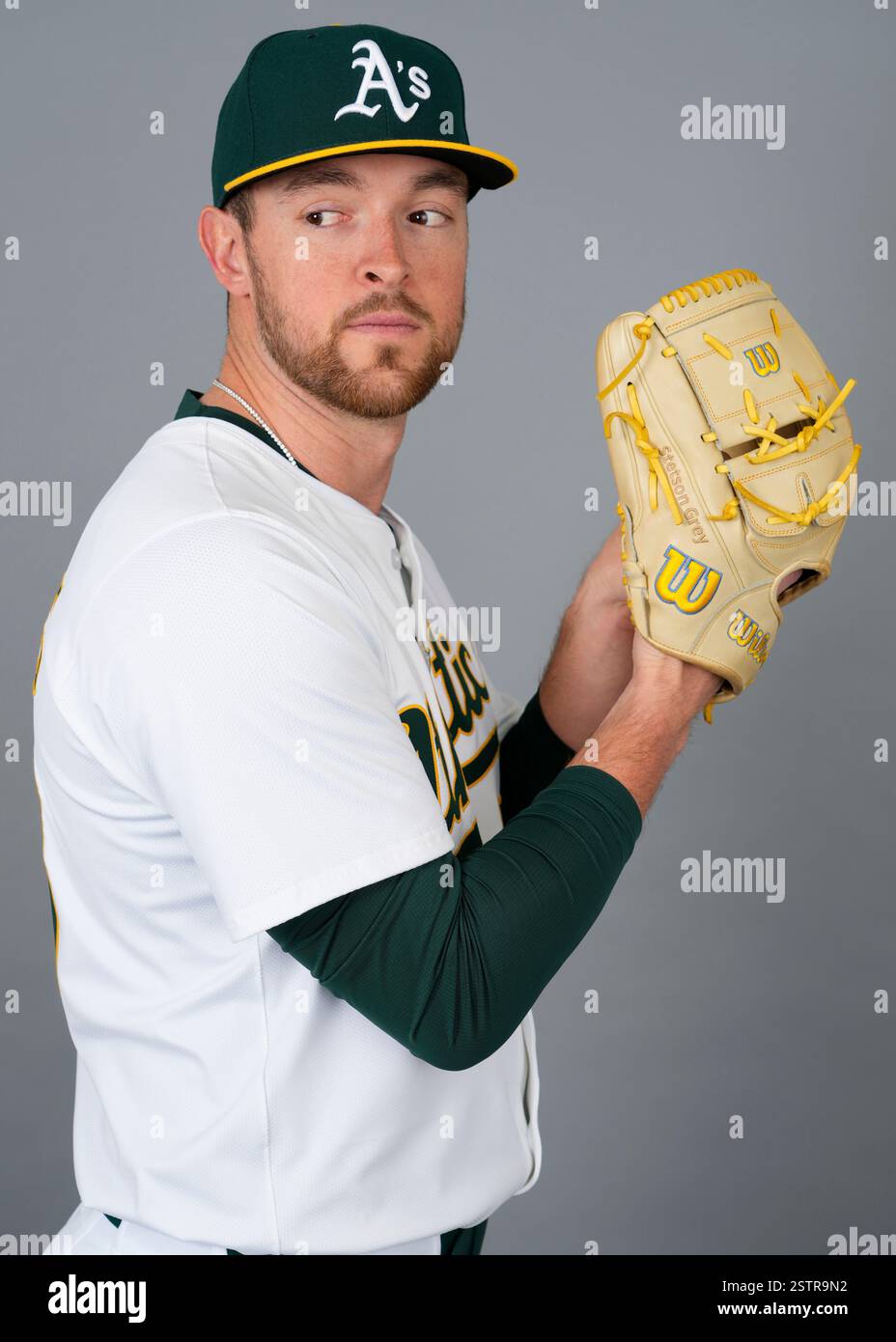 This is a 2025 photo of Jeffrey Springs of the Athletics baseball team ...