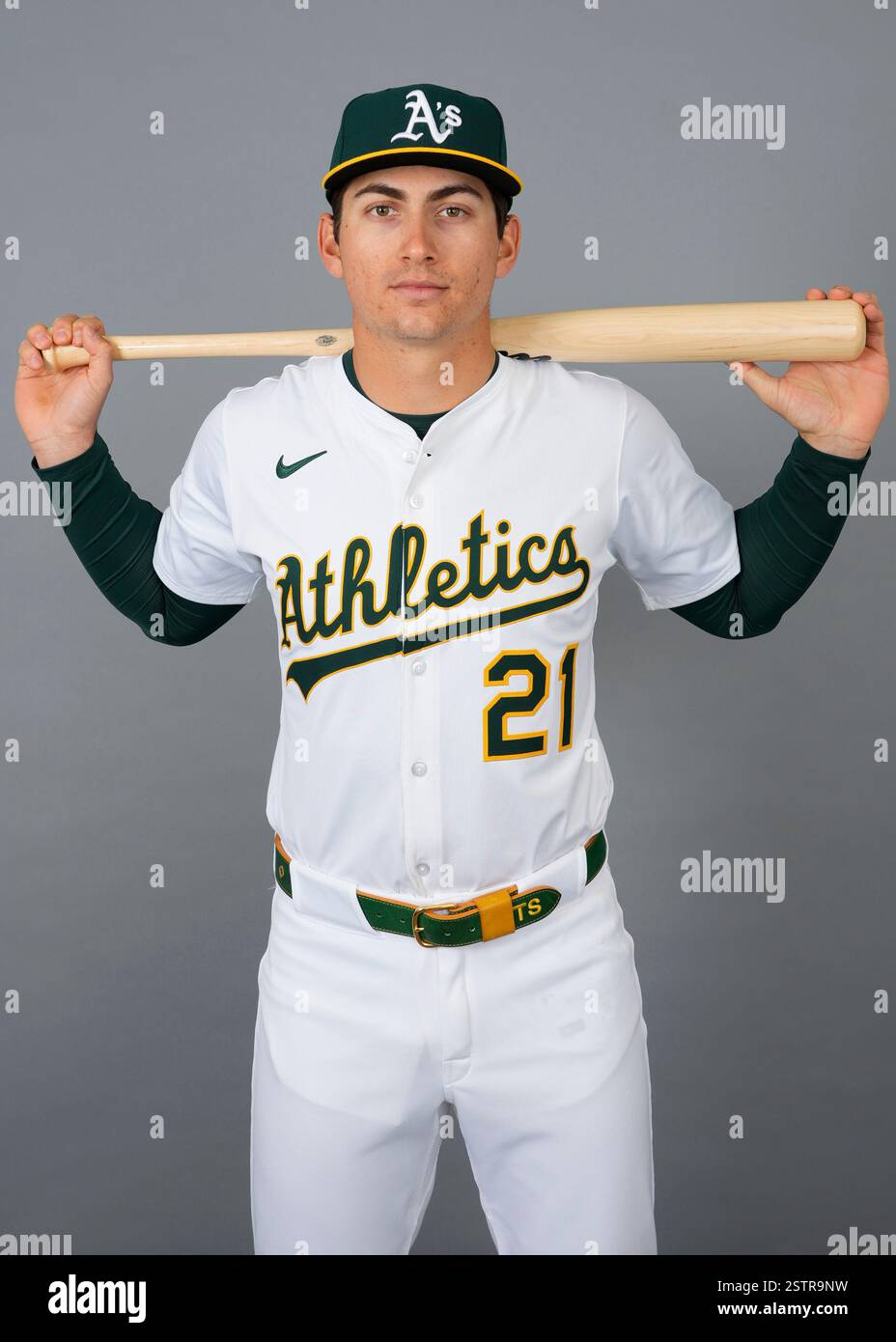 This is a 2025 photo of Tyler Soderstrom of the Athletics baseball team ...