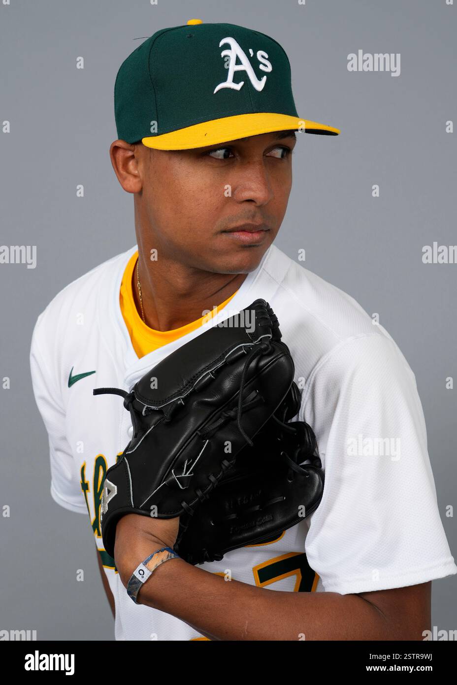 This is a 2025 photo of Jose Leclerc of the Athletics baseball team ...