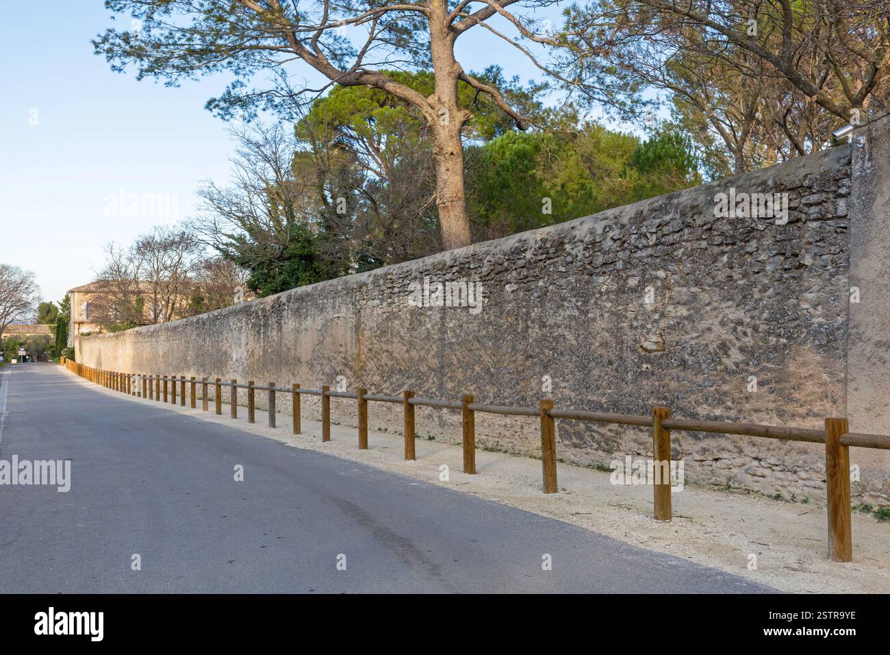 Asylum Wall Provence Stock Photo - Alamy
