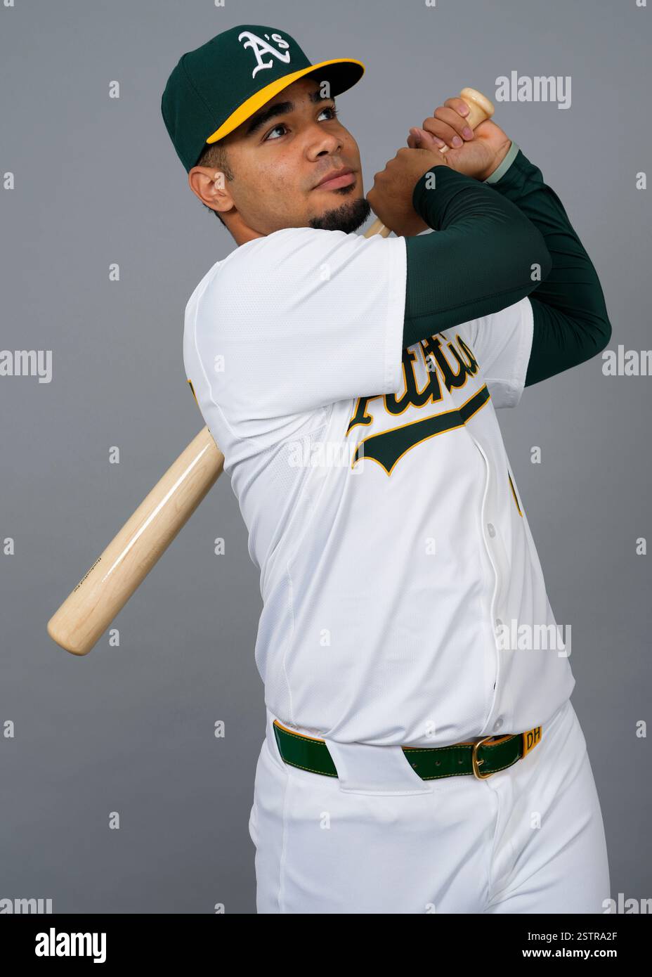 This is a 2025 photo of Darell Hernaiz of the Athletics baseball team ...