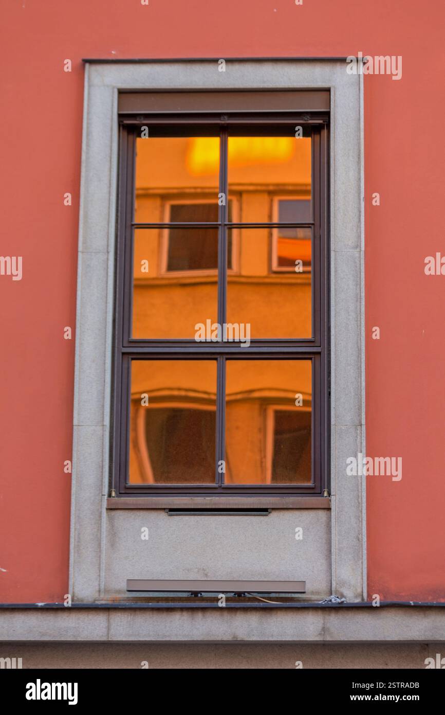 Golden Glass Window Stock Photo - Alamy