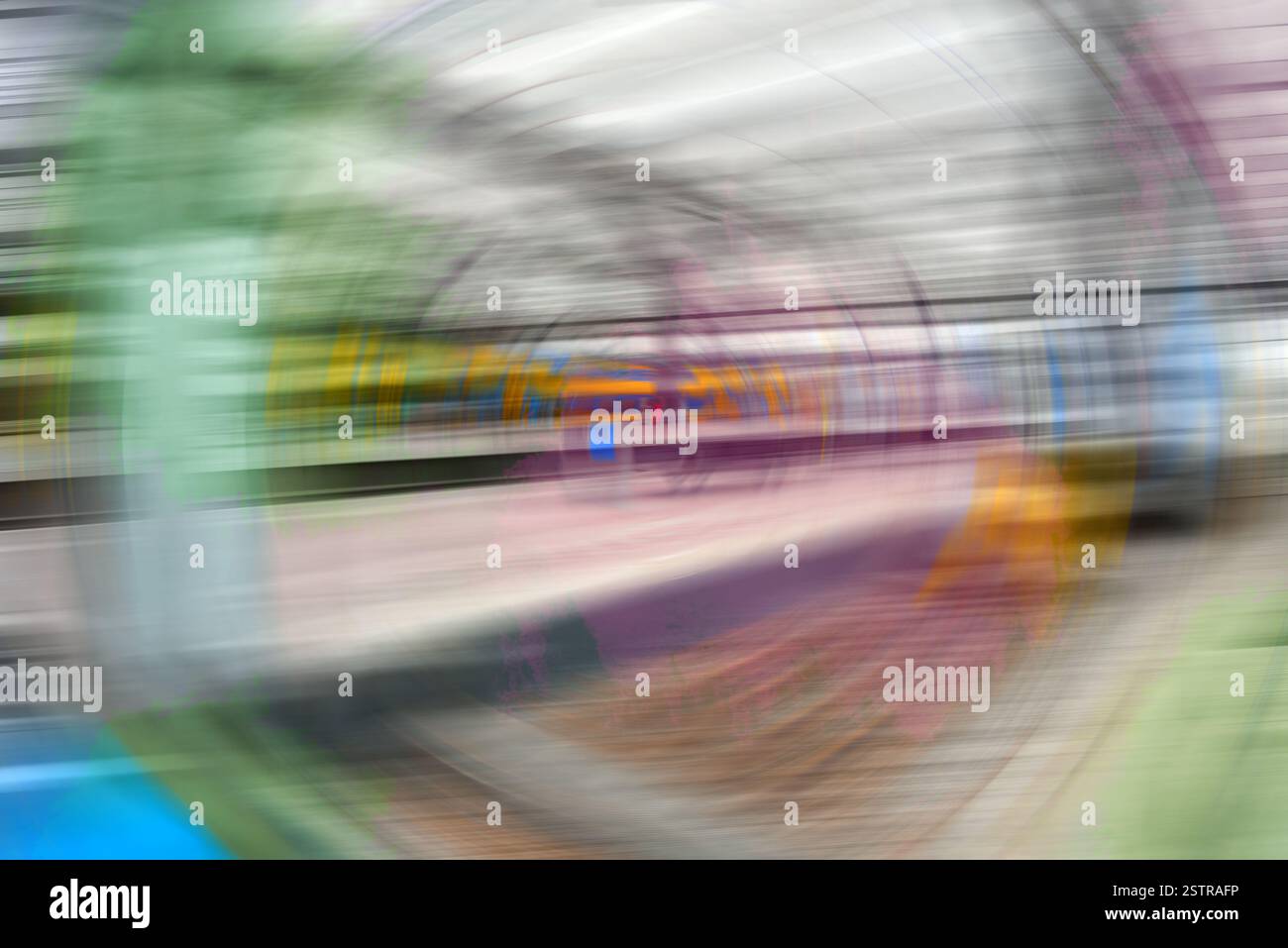 Abstract blurry Moving object background. Radial contours Stock Photo ...