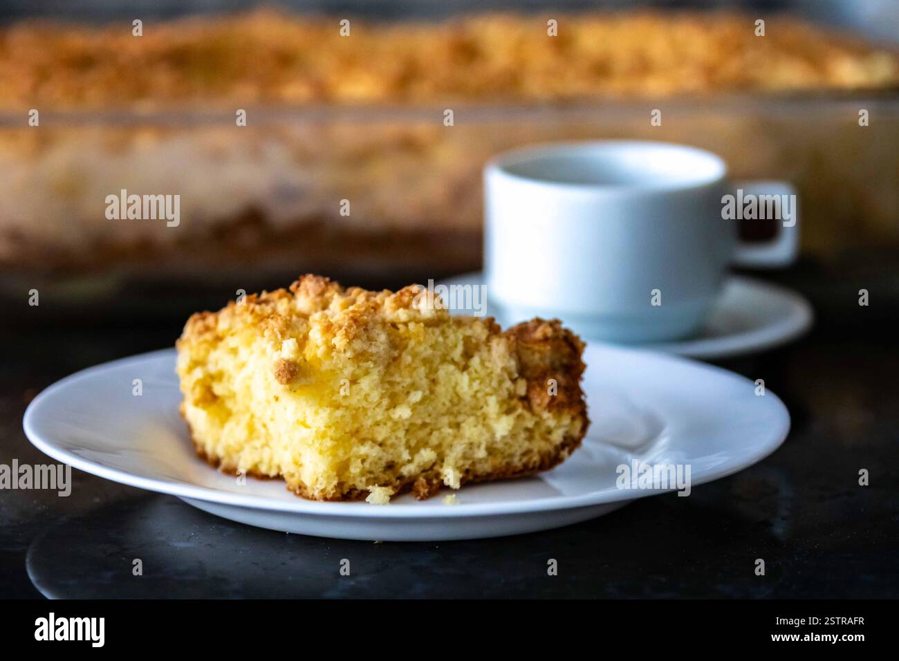 Traditional cuca with farofa. The most traditional Brazilian cuca Stock ...