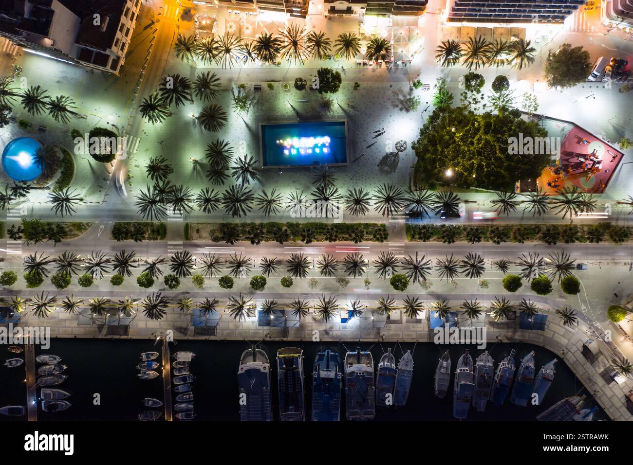 Aerial view nighttime traffic on hi-res stock photography and images ...