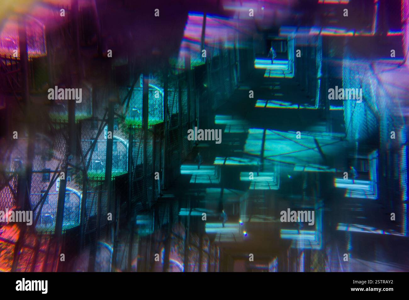 Experimental city photography with a kaleidoscopic illusion effect ...