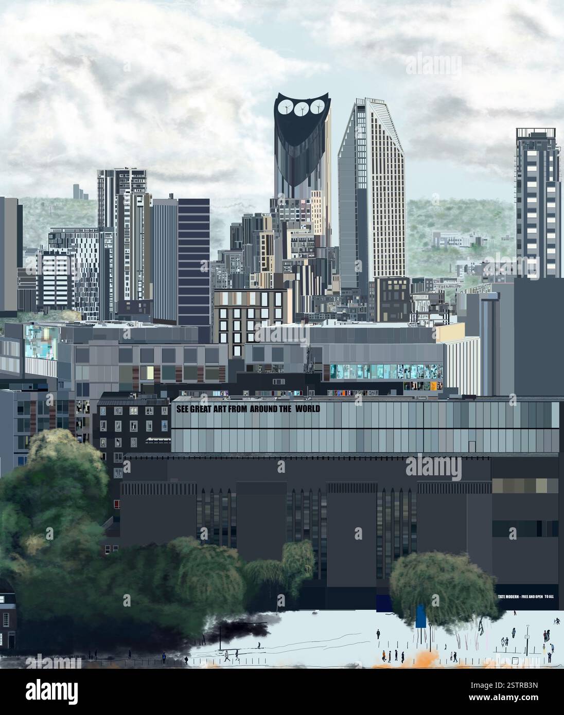 See great art from around the world. Tate modern art gallery. London ...