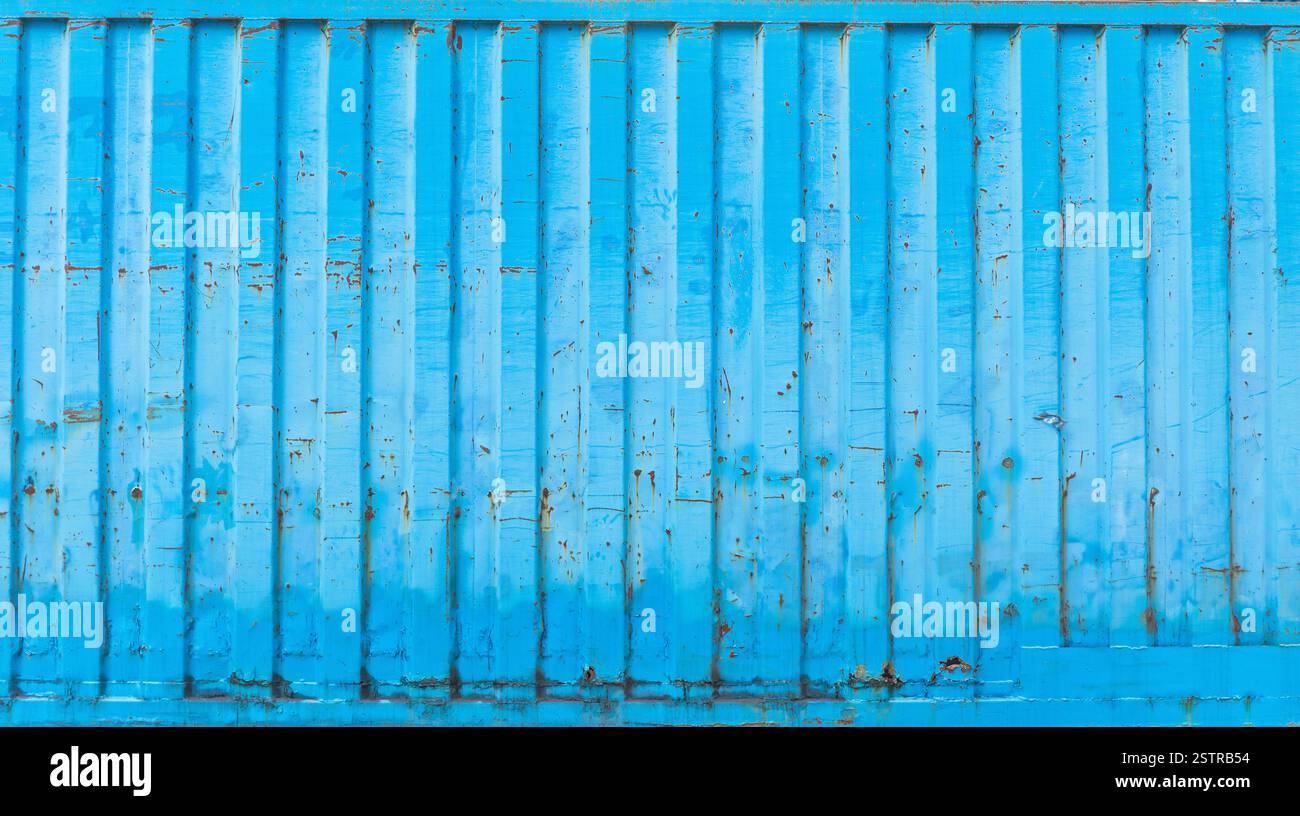Blue rusty corrugated metal hi-res stock photography and images - Alamy