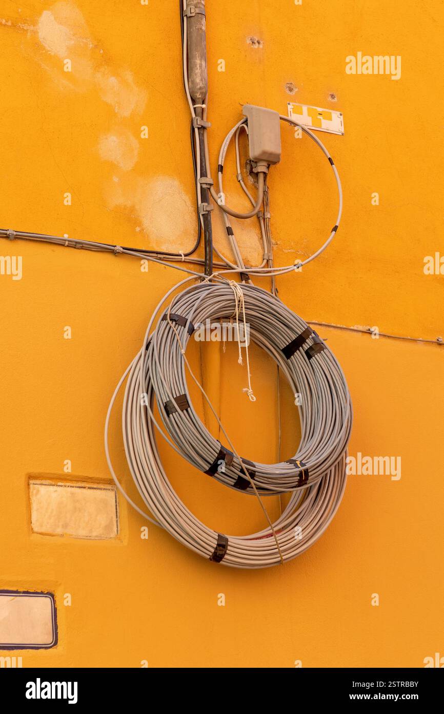 Coils Cable Wall Stock Photo - Alamy