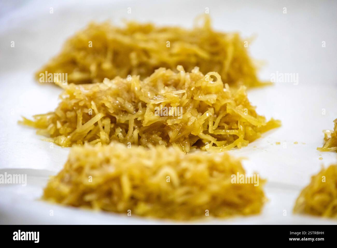 Traditional Brazilian coconut candy prepared using the classic method ...