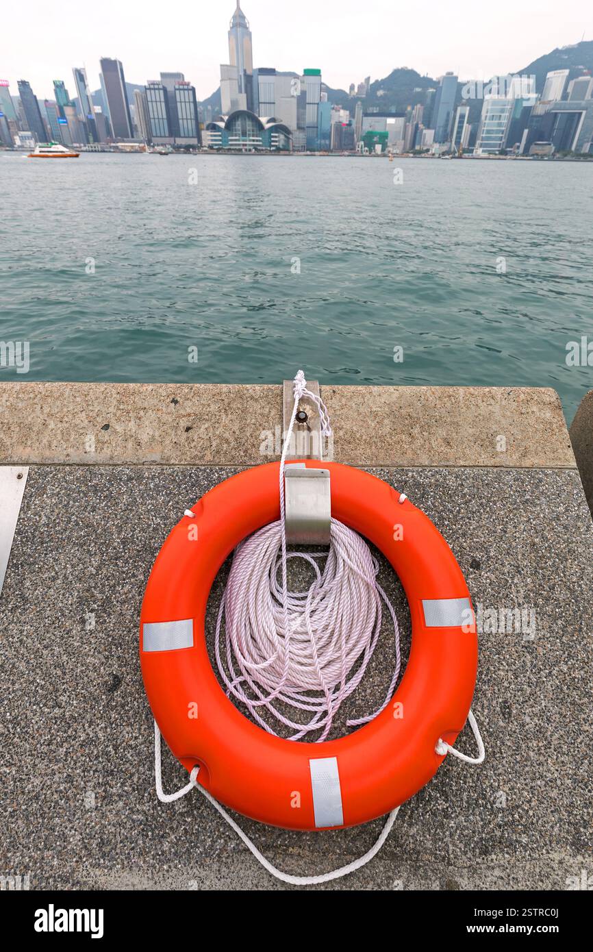 Lifebuoy life saver device in hong kong hi-res stock photography and ...