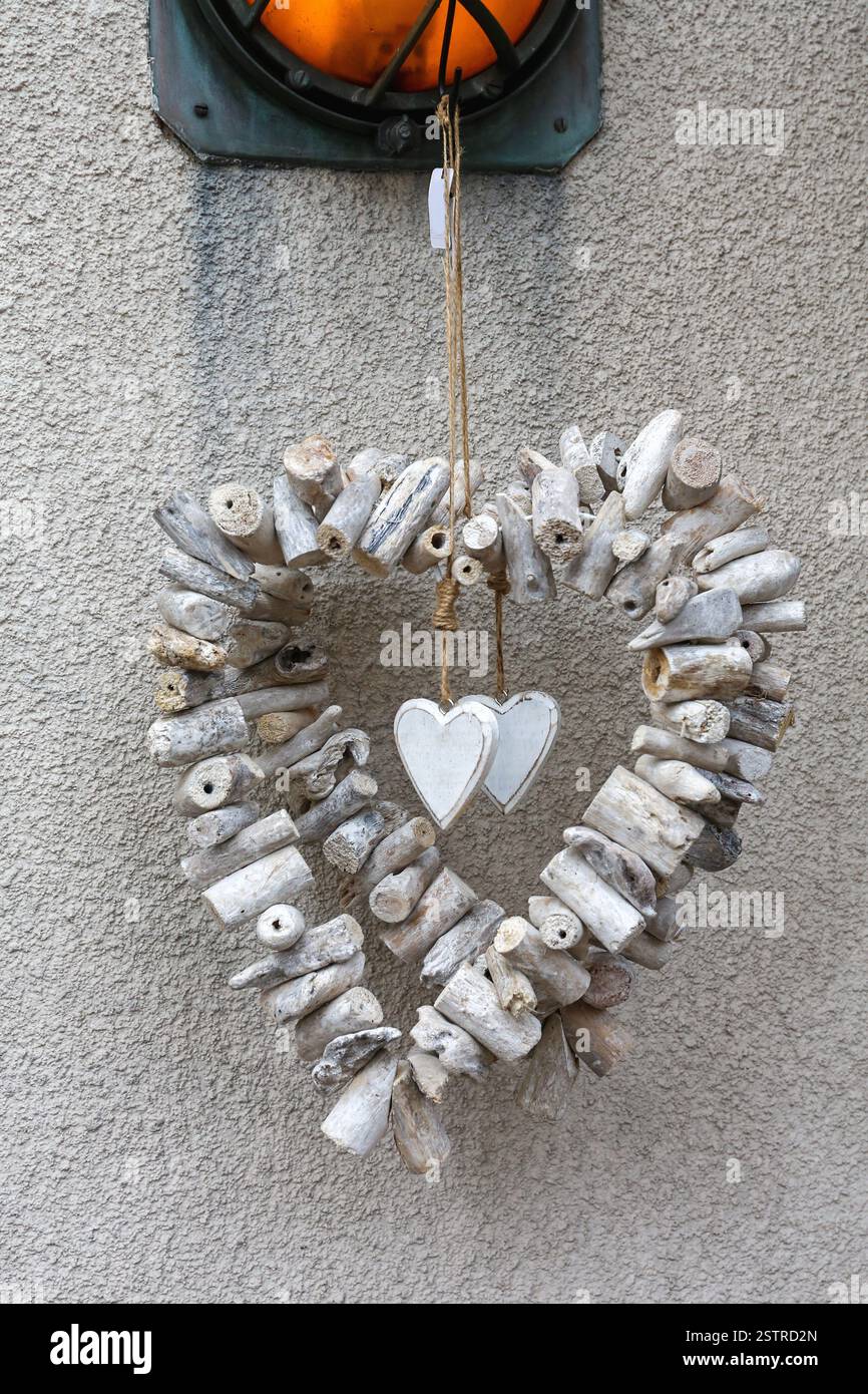 Hanging Heart Decor Stock Photo - Alamy